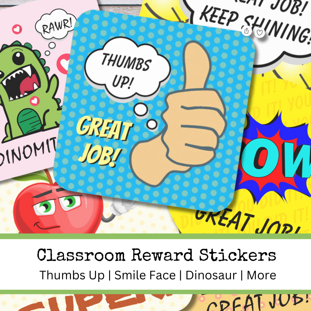 Shop Cute Custom Reward Stickers For Kids, School & Classroom Here ...