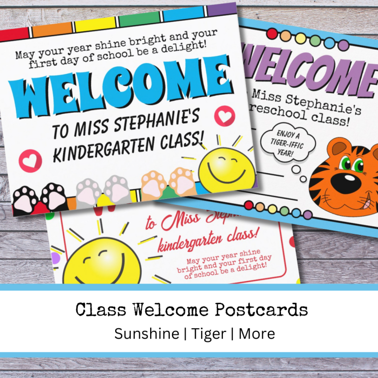 Shop Custom Back To School & Welcome Class Postcards Here! – JPMCreations