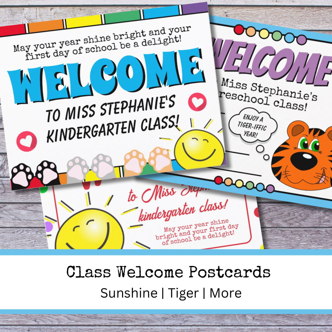 Shop Custom Back To School & Welcome Class Postcards Here! – JPMCreations